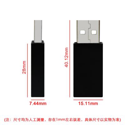 China Ensure secure charging for your phone with USB data blocker - Silver/Black available for sale