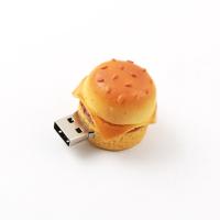 China Hamburger Shaped With 512GB Capacity Custom USB Flash Drives With 10 Years Data Retention for sale