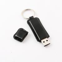 China Customizable Leather Flash Drive With 10mb/S Writing Speed for sale