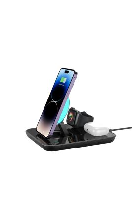 China Green Fast Charge Wireless Charging Pad Made of ABS PC 162*132*27MM Dimensions for sale