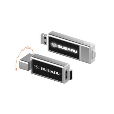 China Like Photos Show Crystal USB Stick With LED Light For Support Uploading Data for sale