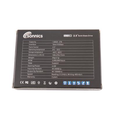 China High Capacity 2.5 Inch SATA SSD 1TB 512GB 256GB 128GB Fast Speed Up To 500MBS Or More for sale