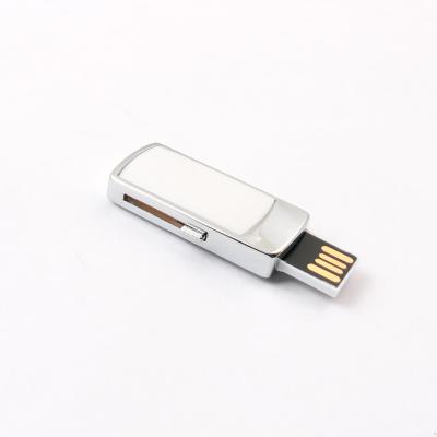 China Shockproof Metal USB Flash Drive Silver And Customized Color Laser / Dome / Print Logo for sale