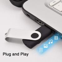 China White Plastic USB Stick Characteristic Recycle Material Full Memory Graded Twist usb flash drive for sale