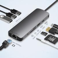 China USB 3.0 Station Usb C Hub Smart Adapter  / Memory Card Hub with 5Gbps Data Transfer Speed for sale
