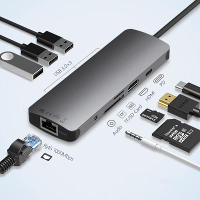 China USB 3.0 Station Usb C Hub Smart Adapter  / Memory Card Hub with 5Gbps Data Transfer Speed for sale