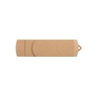 China Customized Vibrant Beige USB With Laser Engraved Logo Recyclables Materials for sale