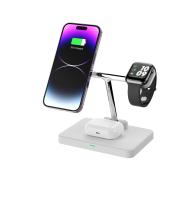 China Fast Upright Wireless Charging 3 In 1 Fast Charger For Phone Earphone Watch for sale
