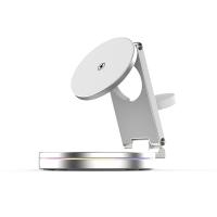 China 360-Degree Rotation 15W Magnetic Wireless Charger with Type C Cable 98.3*24.7*95.8mm for sale