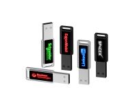 China High Speed Flash Drive Crystal USB Stick With LED Light Shiny for sale