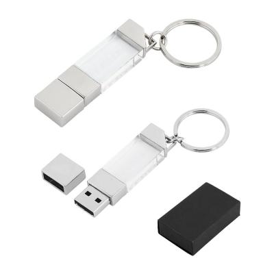 China Crystal Usb 2.0 And Usb 3.0 Stick Ｗith Ring Led Light Can Shiny for sale