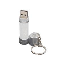 China Metal Body Gold Bar Shaped Bottle USB Flash Drive Crystal USB 2.0 and USB 3.0 Inside for Free Data Upload for sale