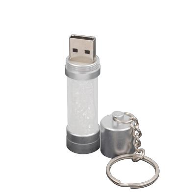 China Metal Body Gold Bar Shaped Bottle USB Flash Drive Crystal USB 2.0 and USB 3.0 Inside for Free Data Upload for sale