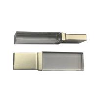 China MINI UDP Flash USB Stick 2.0 Transparent Acrylic with Engraved Logo on Big Crystal Part for sale