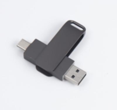 China Gun Black Usb 3.0 With Type C Both Port Usb Flash Drive Phone And Computer Can Compatibility 256GB 512GB 1TB for sale