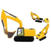 China Excavator Shaped Usb Flash Drive Excavator Usb Memory Made By Customer Mold for sale