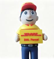 China DHL Delivery Man Person Cartoon Usb Flash Drive Made By Customer Design for sale