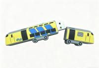China Train Shaped Cartoon Character PVC Usb Flash Drive Subway Mold Usb Flash Drive for sale