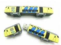 China Train Shaped Cartoon Character PVC Usb Flash Drive Subway Mold Usb Flash Drive for sale