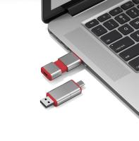 China All Passed H2 USB + Type C USB Flash Drive Can OEM Logo One Usb Body for sale