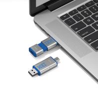 China All Passed H2 USB + Type C USB Flash Drive Can OEM Logo One Usb Body for sale