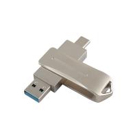 China Silver Metal Usb Flash Drive With Type C Use By Phone And Computer Type C Port for sale