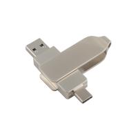 China Retro Body Silver Color With TYPE C USB 128GB 256GB High Speed Usb Size 71.4*16.8*10.1mm for sale