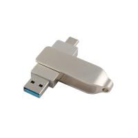 China Retro Body Silver Color With TYPE C USB 128GB 256GB High Speed Usb Size 71.4*16.8*10.1mm for sale
