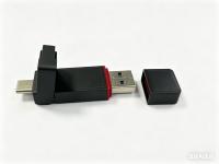 China Gun Black Metal Usb Flash Drive With Type C Port Conform To Customer Request Metal Body Can Laser Logo for sale