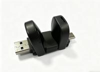 China Double-headed And Reversible Gun Metal Usb Flash Drive With Type C Pendrive With American Certification for sale