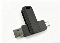 China Gun Black Color Usb 3.0 + Type C 1005 Passed H2 Test Type C USB Flash Drives Fast Match USA And EU Standrad for sale