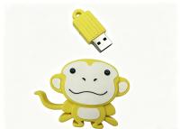 China Customized Shaped By Monkey PVC Mold Personalized USB Flash Drive Featuring Data Encryption Option For Marketing And Secure Data Access for sale