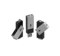 China The USB Silver Clip Can Rotate 360 Degrees And The USB A And The TYPE C Both Can Be Extended Usb Flash Drive for sale