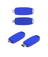 China Can Rotate 360 Degrees Plastic Usb Flash Drive With Type C Ports Body Color Have White Red Black And Blue Can Do Customize Print Logo Very Fast for sale