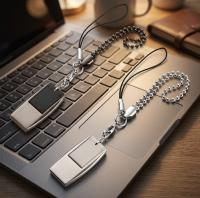 China Mini Usb Flash Drive With Key Chain Can Laser Logo And Print Logo By Customized Made Usb Body Can Do Silver And Gray Color for sale