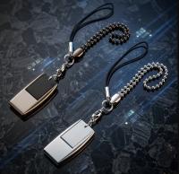 China Mini Usb Flash Drive With Key Chain Can Laser Logo And Print Logo By Customized Made Usb Body Can Do Silver And Gray Color for sale