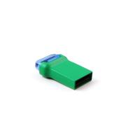 China Green Body Color Mini Udp Flash Drive Metal Usb Flash Drive Can Customized Made Logo And Packing for sale