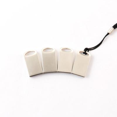 China Metal Usb With Keyring Metal Usb Flash Drive Laser Logo Follow Customized Design for sale