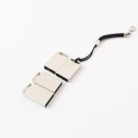 China Metal Usb With Keyring Metal Usb Flash Drive Laser Logo Follow Customized Design for sale