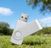 China White Plastic USB Stick Characteristic Recycle Material Full Memory Graded Twist usb flash drive for sale