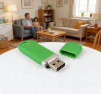 China CMYK Logo Fast Speed Plastic USB Stick Made With / Without Rubber Oil Body for sale