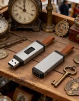China ODM Leather Usb Flash Drive Print Logo 4G 20MB/S Reading Speed Aluminum Usb Flash Drive for sale