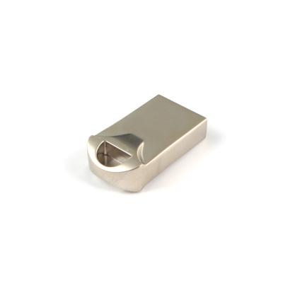 China Silver With Shiny Metal USB Flash Drive Fast Data Transfer Speeds Durable Metal Casing Suitable for Secure Data Storage for sale