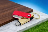 China Mac OS Compatible Leather USB Flash Drive Black Stock Color Custom OEM Stylish Durable Design Perfect for Corporate Gifts for sale