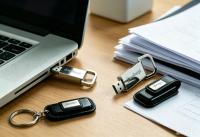 China Oem Leather usb flash drive Brown color stylish durable portable storage solution ideal for corporate gifting and events for sale