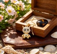 China Cat-shaped Necklace USB Stick Customized Logo And Memory Very Good For Holiday Gift for sale