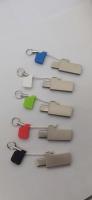 China Type c usb flash drive with usb A with small chain metal cover can laser and print logo fast speed 3.2 usb and 3.1 usb for sale