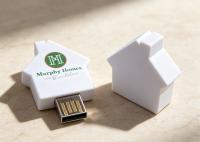 China Gifts credit card usb memory with house shaped card usb flash drive palstic usb flash drive for sale