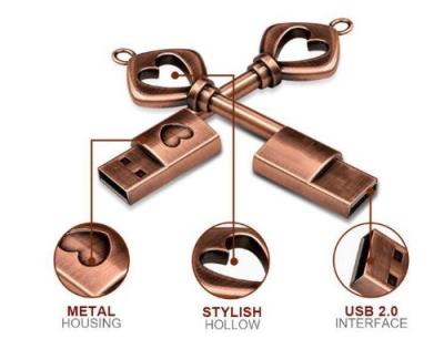 China Retro style Key usb flash drive offering Speed 10MBs suitable for portable digital storage and data management for sale
