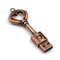 China Retro style Key usb flash drive offering Speed 10MBs suitable for portable digital storage and data management for sale